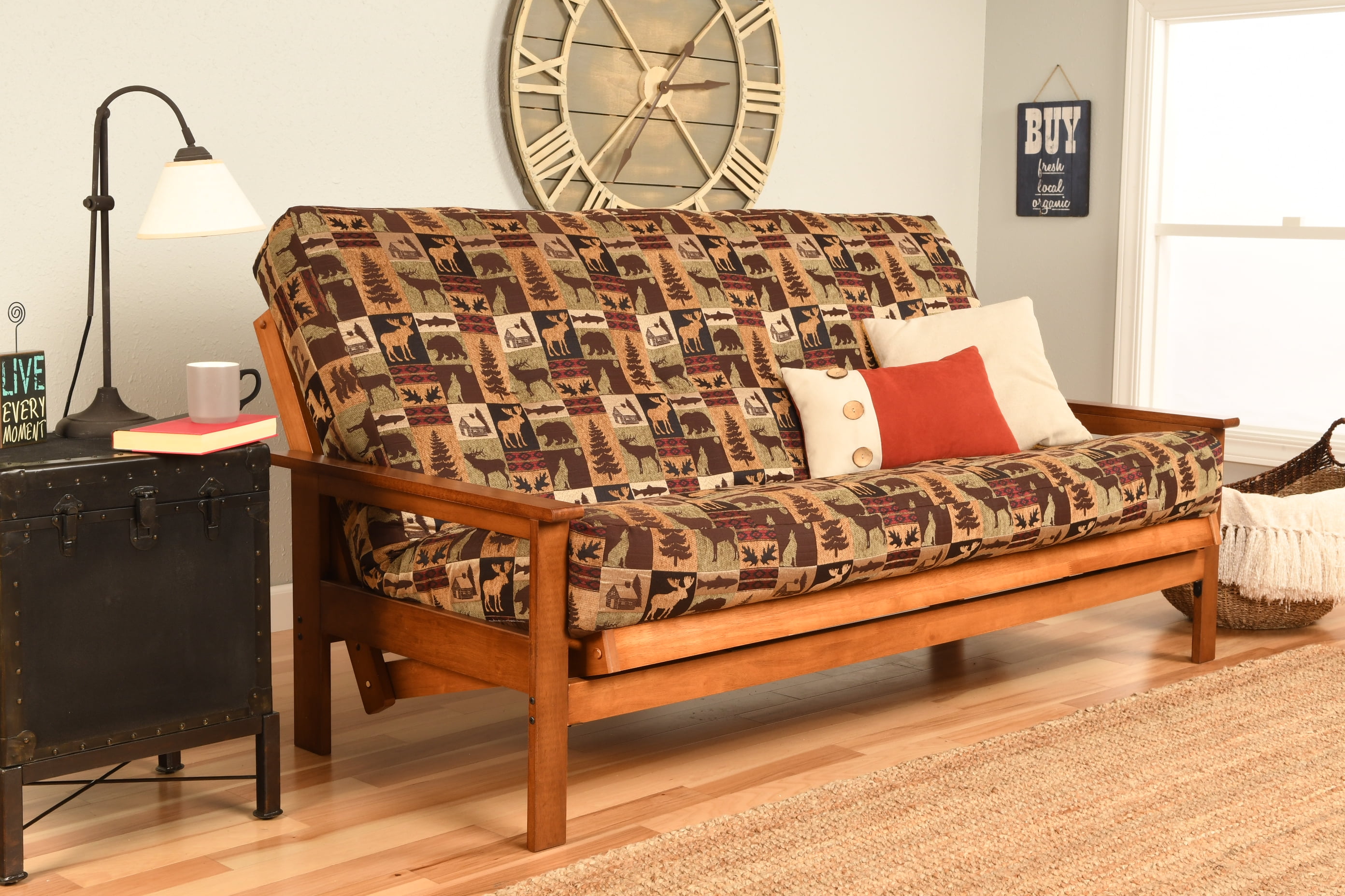 Albany Futon in Barbados Finish, Multiple Colors - Walmart.com
