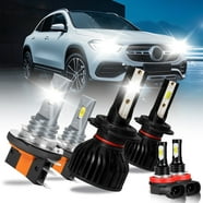 Alla Lighting UM-2018 Vision HB1 9004 LED Bulbs 8000 Lumens 6500K - 6500K Xenon White LED ...