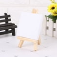 Canvas and Natural Wood Easel Set Art Painting Drawing Craft Tool ...