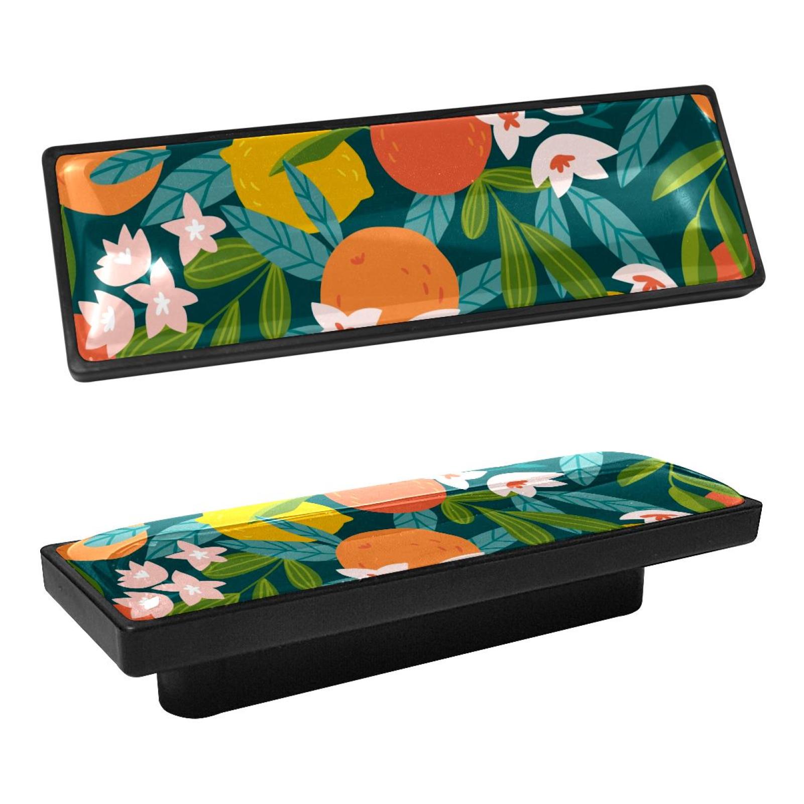 4 Pcs Rectangle Cabinet Handle Cupboard Knob Drawer Pulls Handle Lemon ...