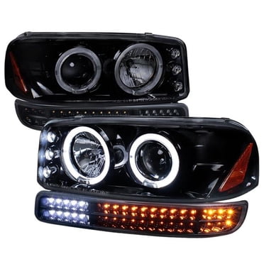 5.75 in. Oval VX LED Headlight with Low-High-Halo, Black & Chrome Face ...