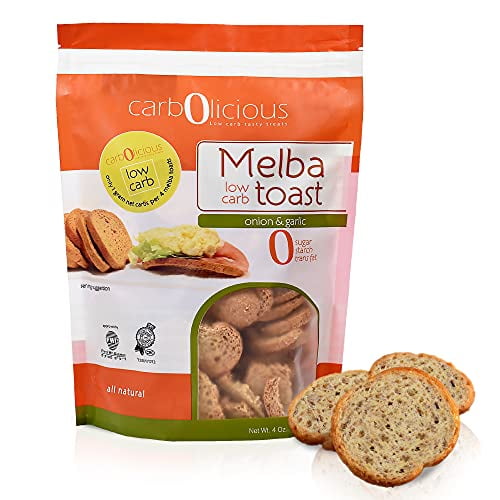 Low Carb Melba Toast (ONION & GARLIC) 4 oz. - Walmart.com