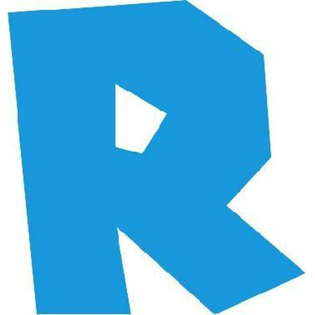 Funny Colorful Alphabetical Letter R Cartoon Character Wall Art Sticker ...