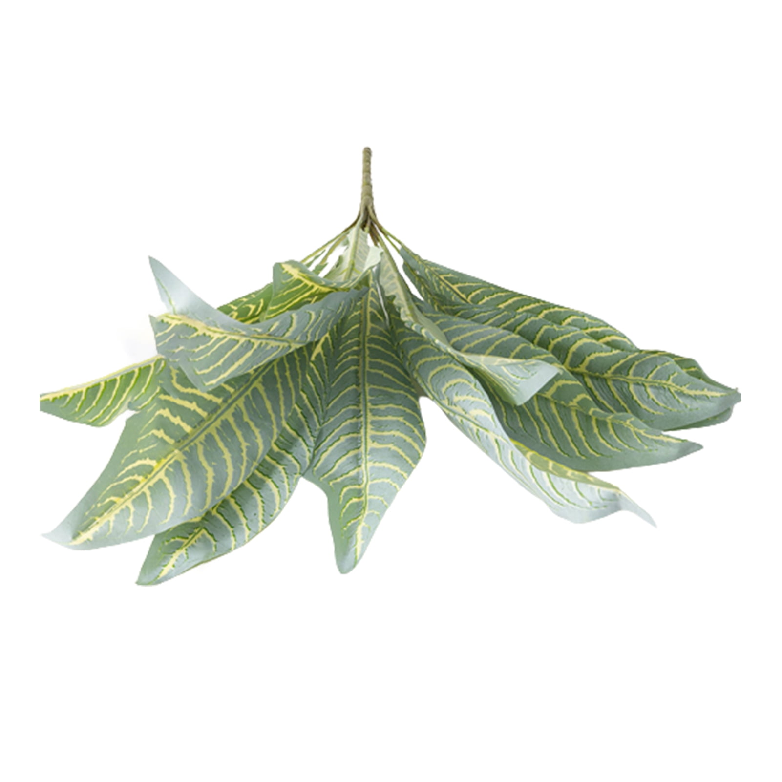 Artificial Plants Leaves Faux Turtle Leaf Fake Tropical Large Palm Tree ...