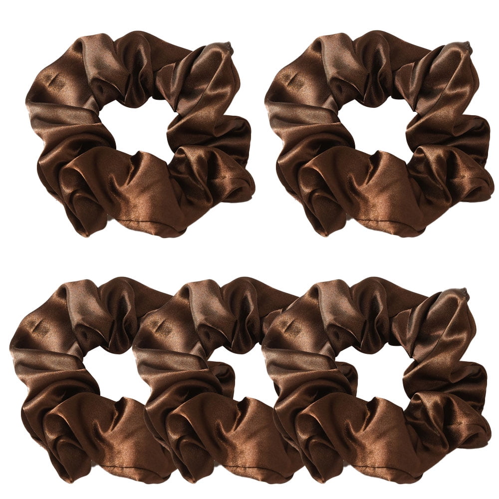5 fabric large intestine scrunchies for tying and decorating hair ...