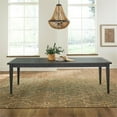 Caruso Heights Rectangular Leg Table Blackstone Finish - Walmart.com