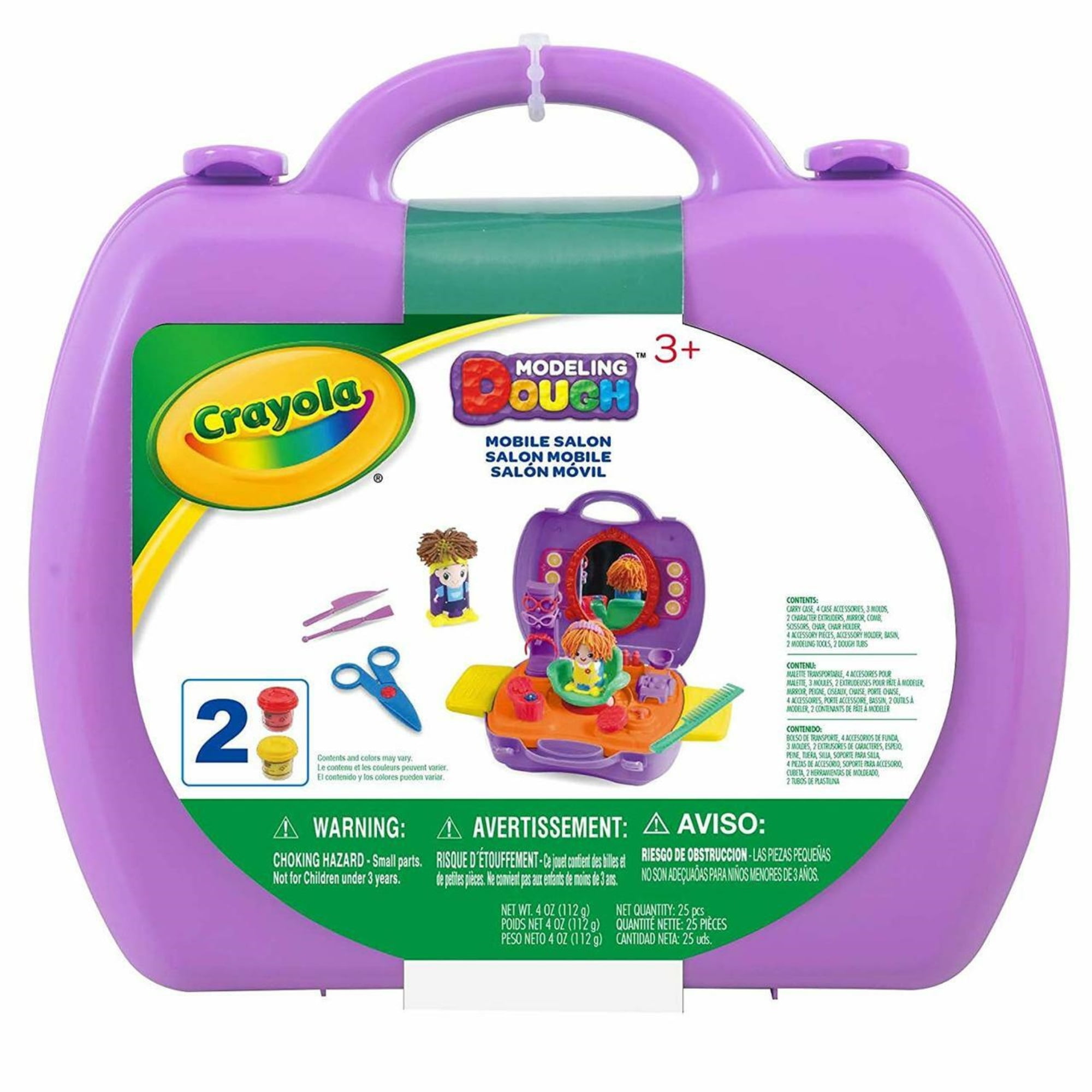 Crayola Modelling Dough Carry Case - Mobile Salon - Walmart.com