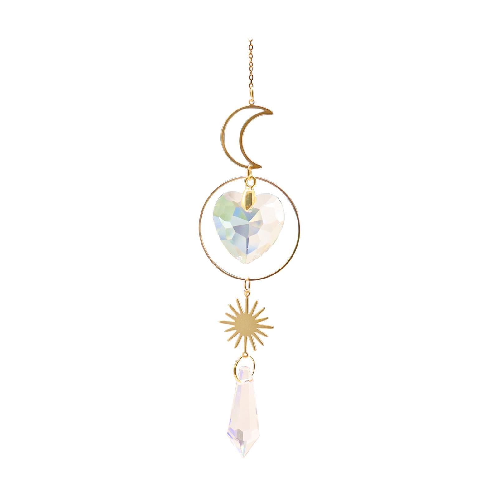 Geometry Crystal rainbow making Garden Yard Porch Window Hanging Decor ...