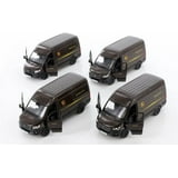 Diecast Playset: UPS Sprinter Van and Mail Truck Toys for Kids ...
