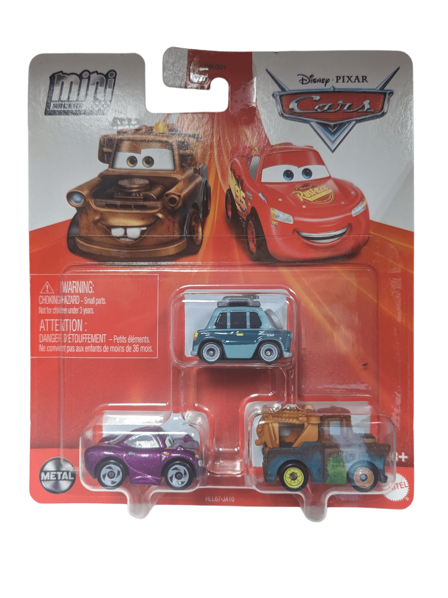 Disney Pixar Cars Mini Racers 3 Pack, Professor Z, Mater, Holley ...