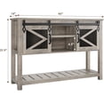 Farmhouse Entryway Table with Sliding Barn Doors, Console Tables for ...