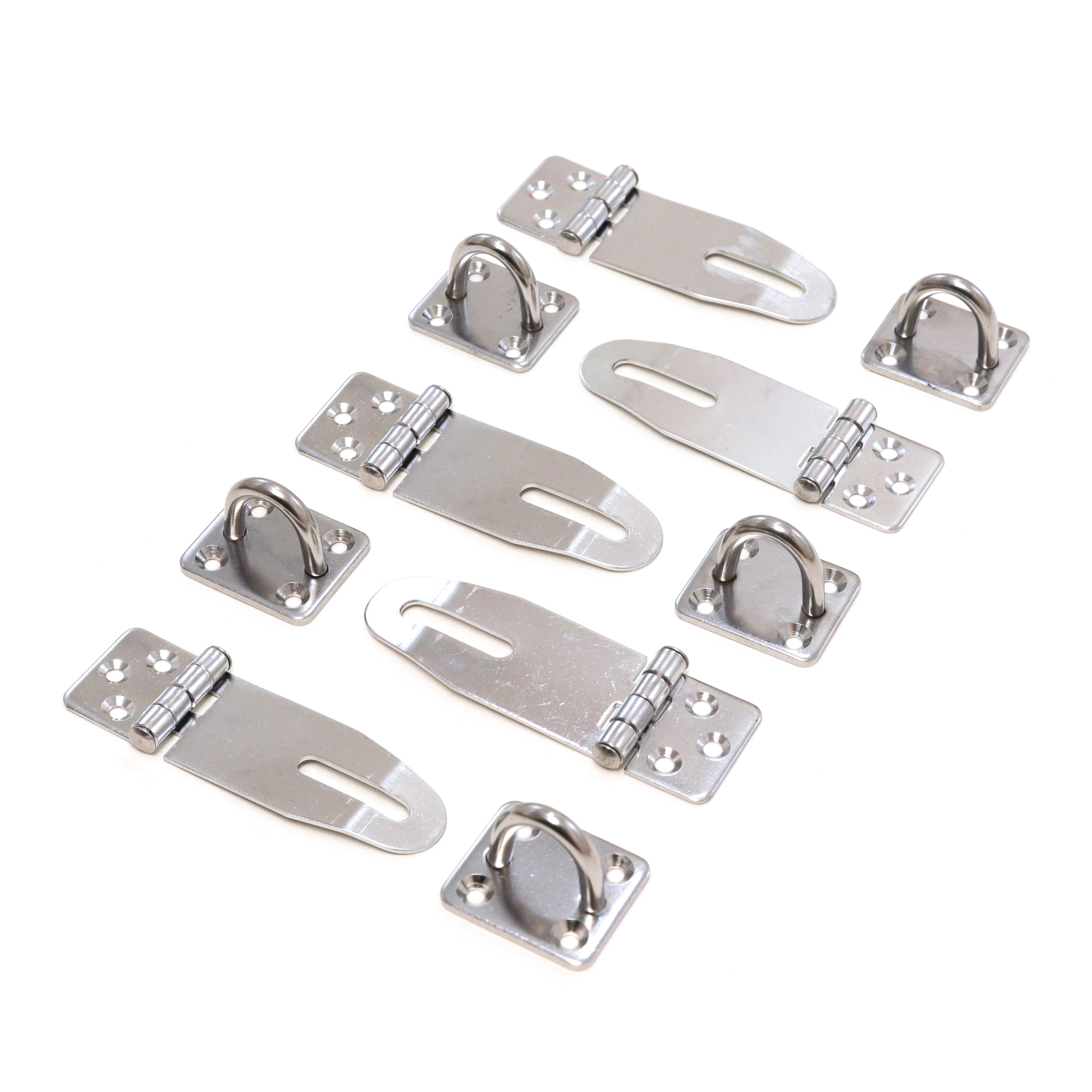 Red Hound Auto Door Padlock Hasp Clasp Latch 304 Stainless Steel Marine ...