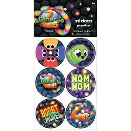 Slither.io Sticker Sheets (24 ct) | Walmart Canada