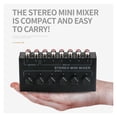 Mini Stereo 6 Channel Passive Mixer CX600 Multi-channel Mixer ...