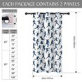 Baseballs and Player Silhouettes White Blackout Curtains,Triple Weaved ...