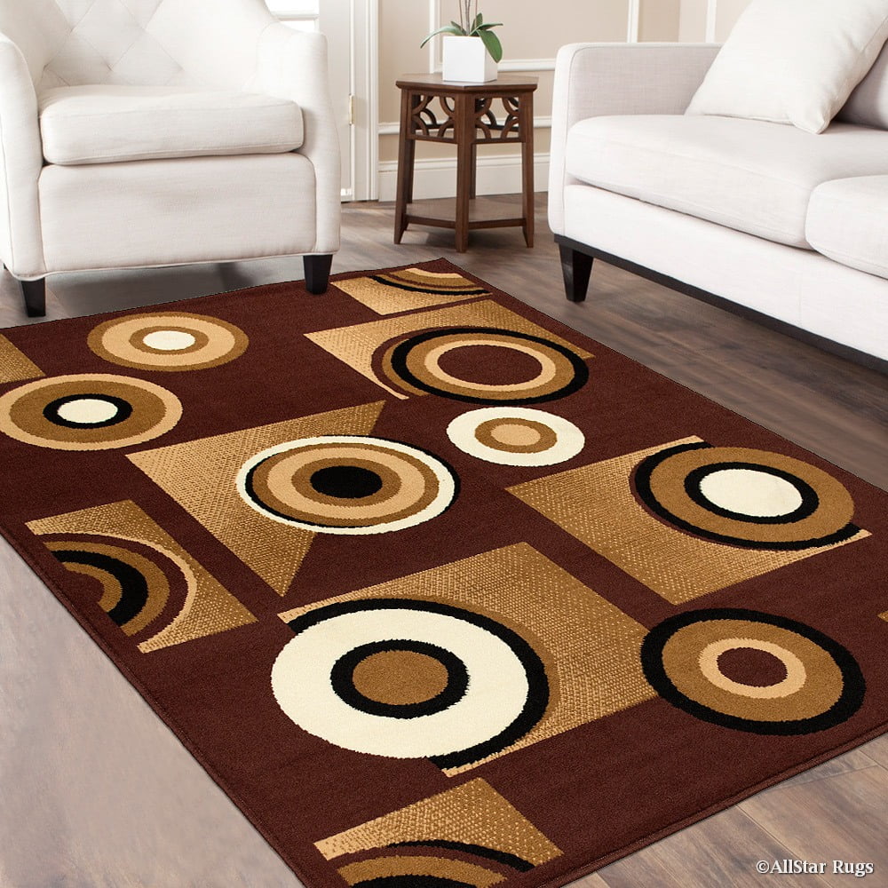 Allstar Dark Brown Area Rug. Contemporary. Abstract. Traditional ...