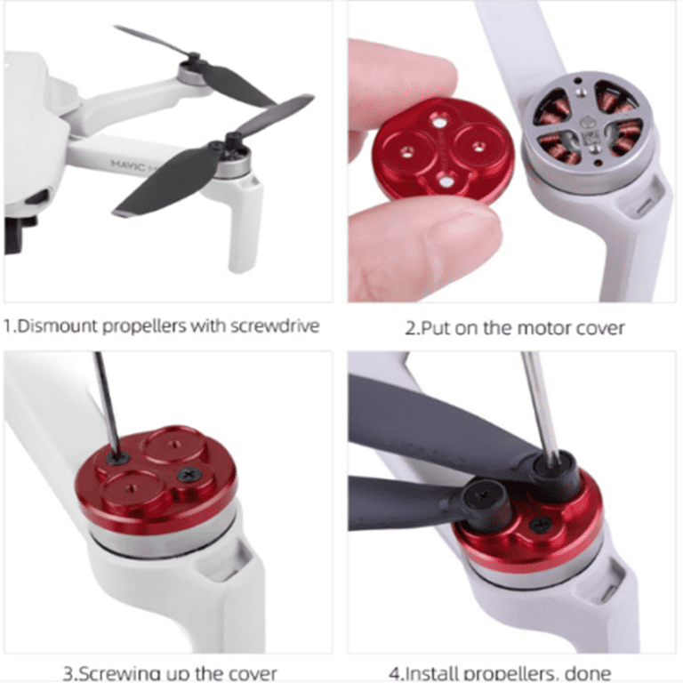 4Pack Upgrade DIY Propeller Motor Protective Cover Drone Upgrade for DJI Mavic Mini 2 SE