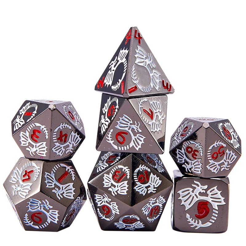 Metal ,New Type Dragon Pattern DND Metal Set,Used for Dungeon and ...