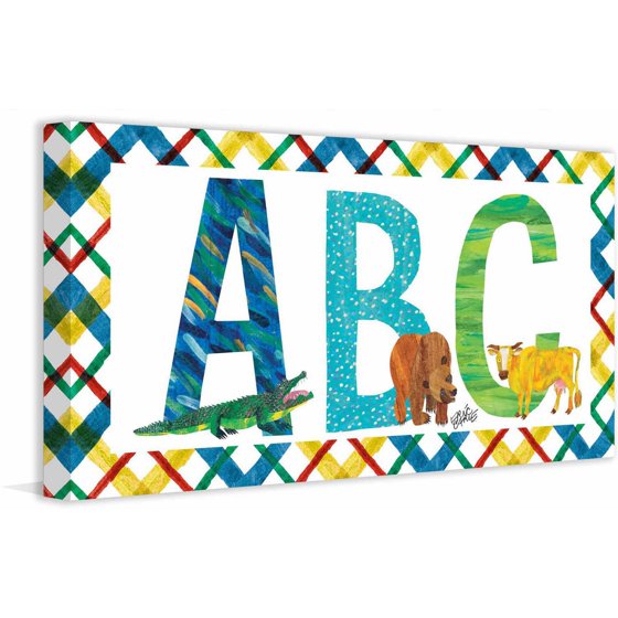 Eric Carle ABC Animals Art Print on Premium Canvas - Walmart.com