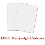 White CardStock Heavyweight | 8.5 x 11 Thick Paper Cardstock | 100lb ...