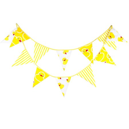 Triangular Flag Pennant Banner Buntings String Duck Durable For Wedding ...