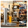 Kegerator Tower Kit, Single Tap Beer Dispenser - Stainless Steel ...
