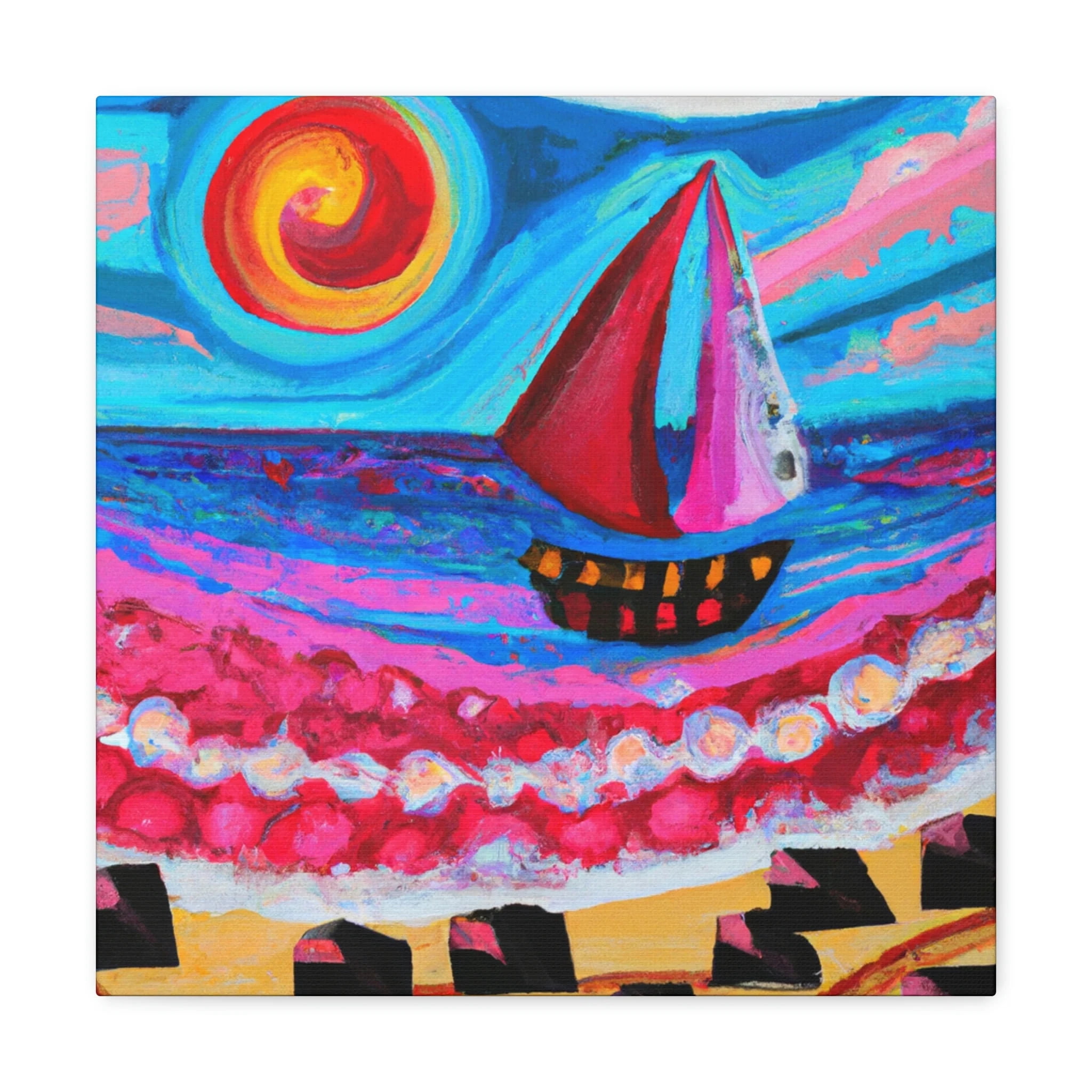 Ocean Blue Dreamscape - Canvas - Walmart.com