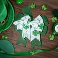 1pc Polyester Clover Pattern Bowknot for Saint Patrick's Day Party ...