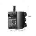 fountain pump ultra-quiet DC12V 10W 400L/H lift 400cm mini brushless ...