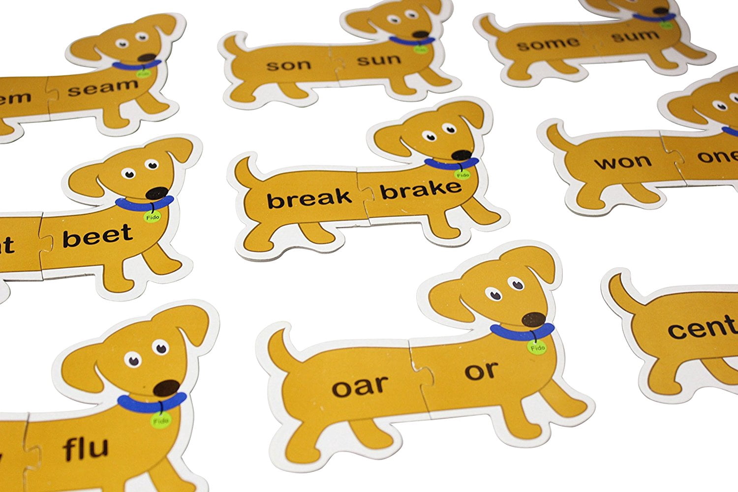 Homophone Dogs Matching Puzzle - Language Arts Teacher Supply ...