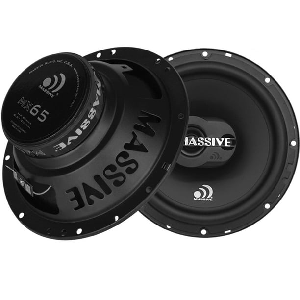 Massive Audio MX65S MX Series 6.5-Inch 50-Watt-RMS Shallow 2-Way ...
