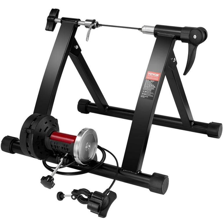 SKYSHALO Magnetic Bike Trainer Stand For Indoor Bike Trainer Exercise 6 Resistance Level Black Walmart