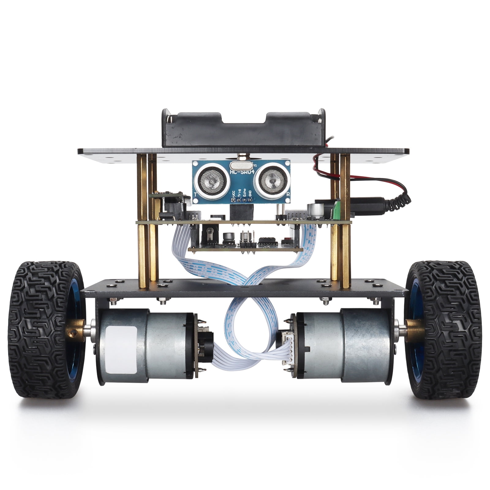 HUAYUXIN 2WD Balance Smart Robot Car Kit, Educational APP Control HC-06 ...