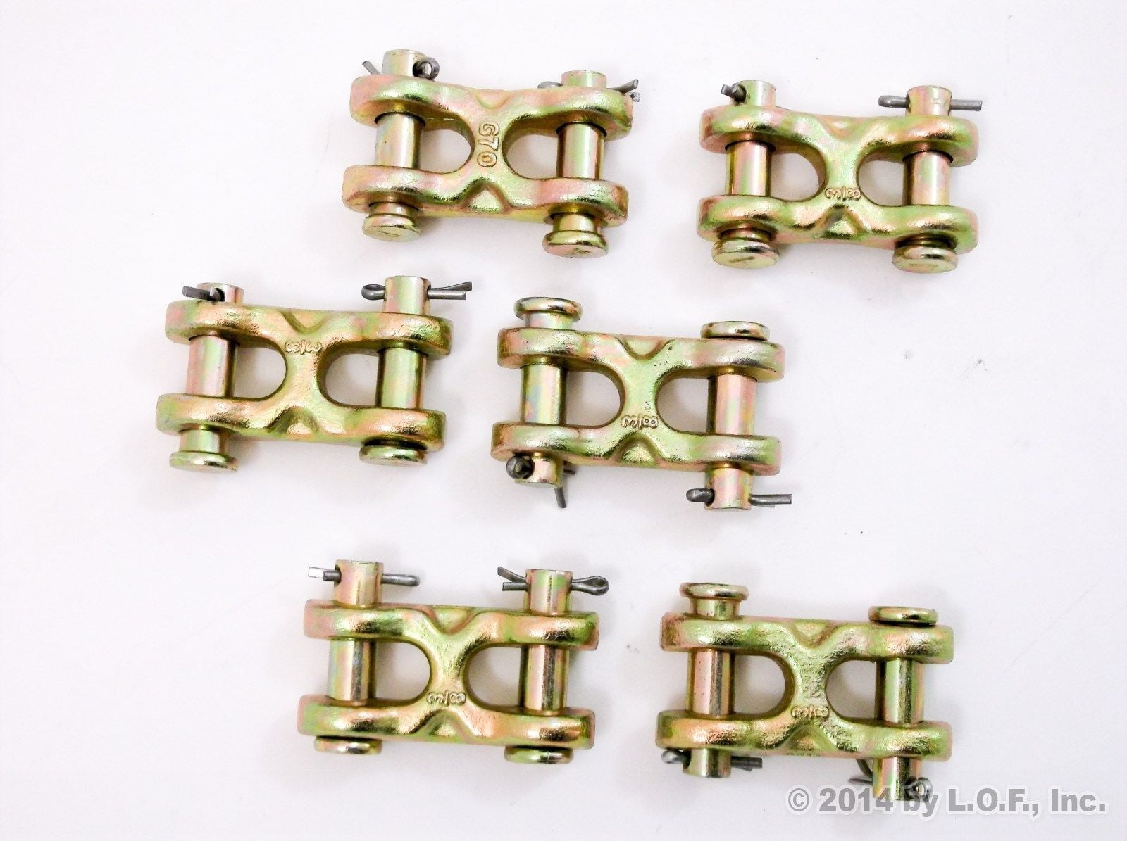 Red Hound Auto (6) Safety Chain RePair Link 3/8 Inches Twin Clevis G70 ...