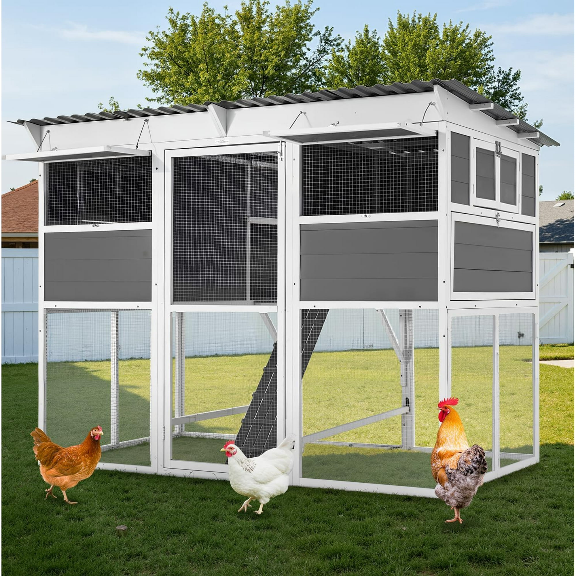 Click here for Aecojoy 82-Inch Large Wooden Chicken Coop For 6-8... prices