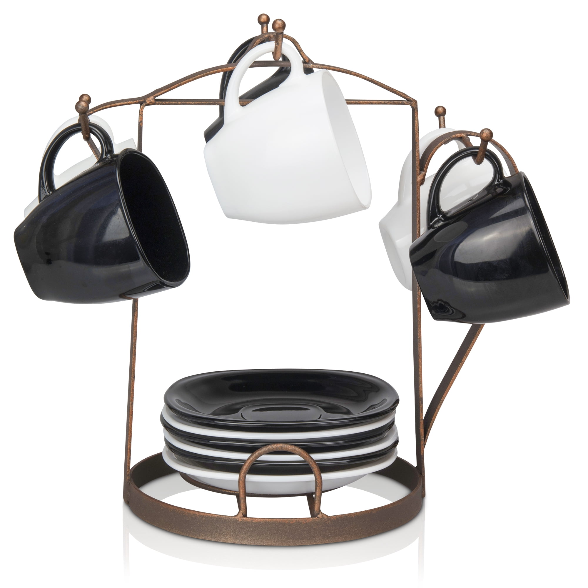 Made Easy Kit Demitasse Cup and Plate Holder Countertop Stand for ...