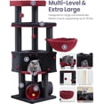 Tree Tower for Indoor Cats Large Adult - Extra Wide (?4.4in) Maine Coon ...