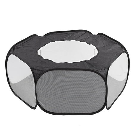 Small Pet Playpen, Waterproof Cloth Pet Folding Playpen, Transparent ...