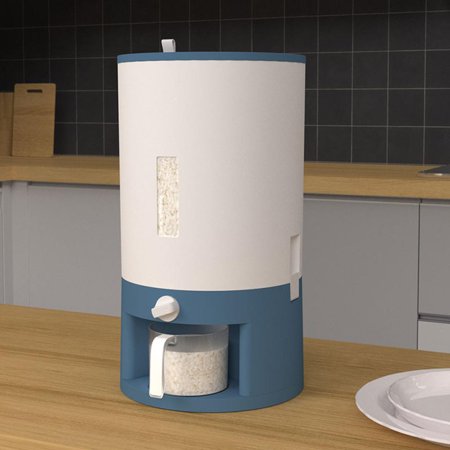 Airtight Rice Container, 6kg Bulk Food Storage Bin Perfect Food, Flour ...