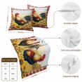 Bed Runner for King Size Bed, Vintage Rooster 3 Pcs Bedding Runner Set ...