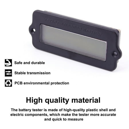 LCD Battery Capacity Indicator Lithium Ion Indicators Cable Batteries ...