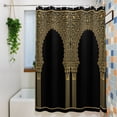 Double Arches Shower Curtains for Bathroom, Vintage Ethic Traditional ...