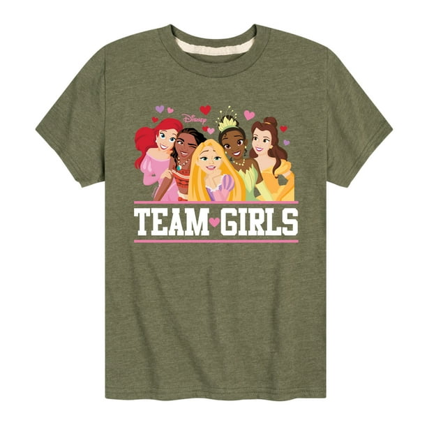 Disney Princess - Team Girls - Valentine's Day - Youth Short Sleeve ...