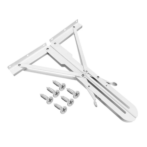 16-inch Shelf Bracket, 90 Degree, Folding Angle Supports, 220lbs ...