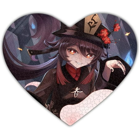 1000 Piece Circular Puzzle Brain Intelligence Challenge Diameter 26.5 inches Genshin Impact Hu ...