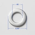 Stainless Steel Flat Washers, 100 Pack, #8, 7/16" OD, Metal Washers for ...