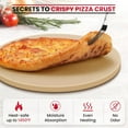 12 Inch Round Pizza Stone, Heavy Duty Cordierite Bread Baking Stone for ...
