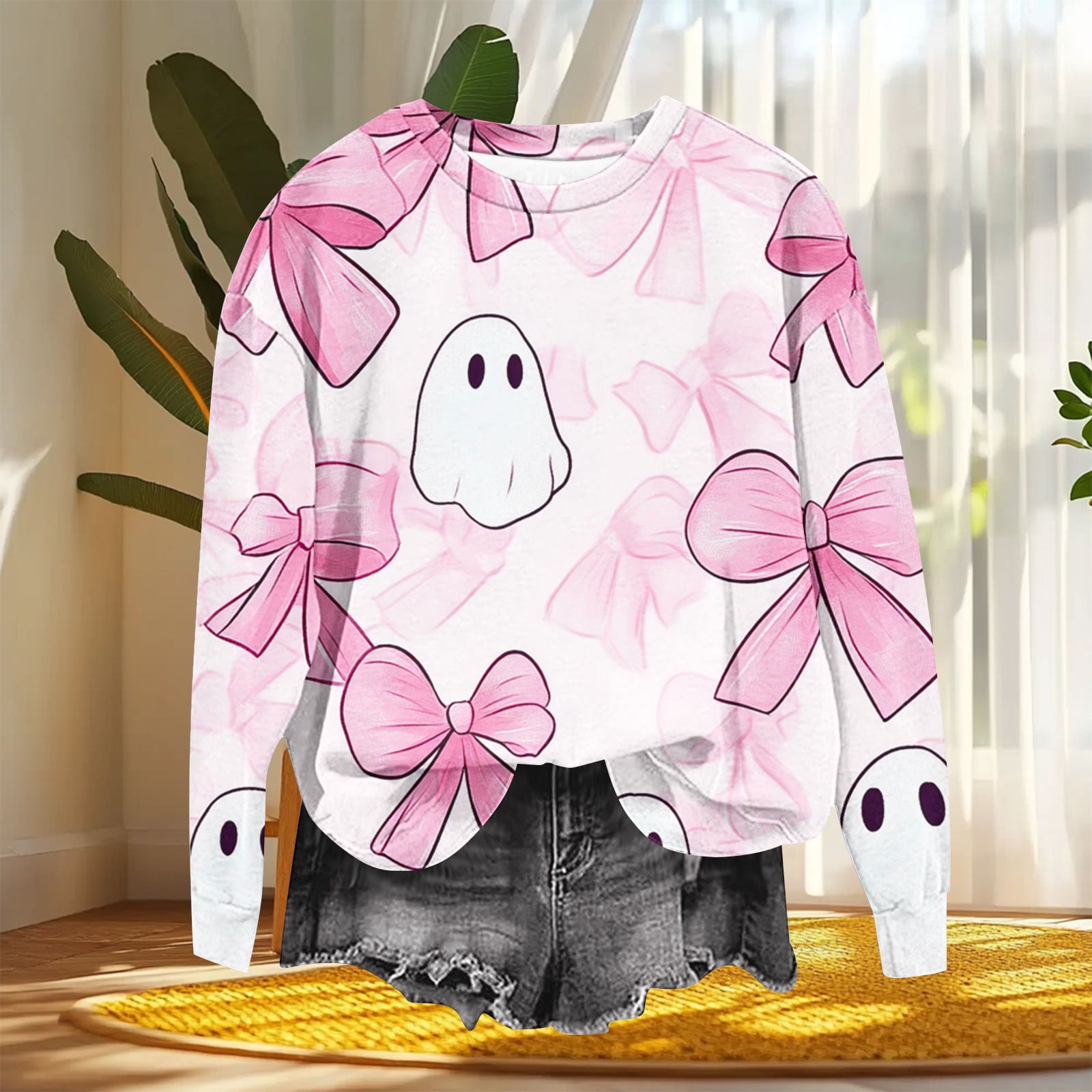 Click here for Vkoywkm Womens Sweatshirt Halloween Ghostface Grap... prices