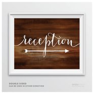 To The Loo Rustic Wood Wedding Party Directional Signs, Double-Sided ...