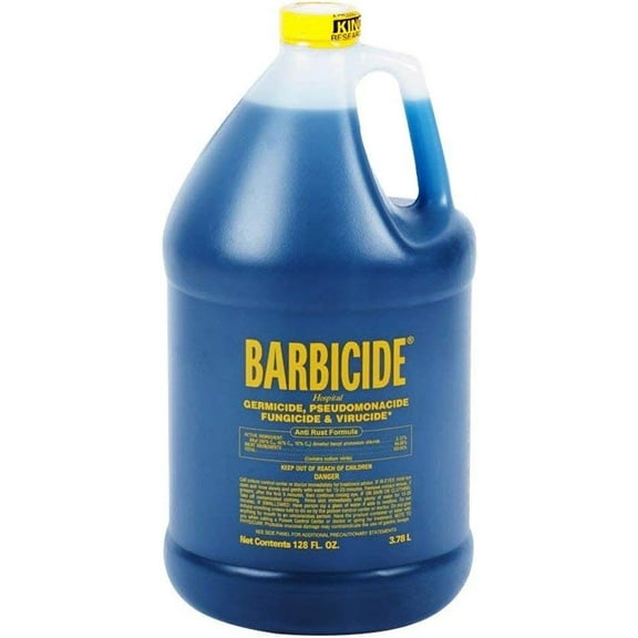Barbicide Disinfectant Liquid Gallon 128oz, Hospital Grade, Safe for ...